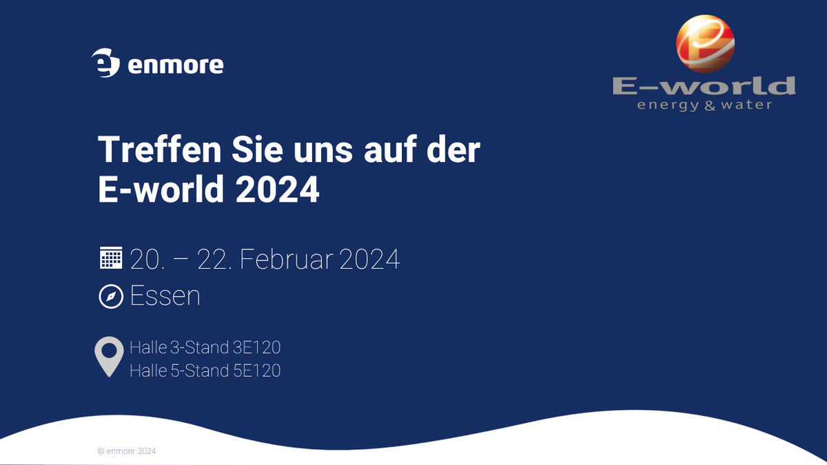 Besuchen Sie enmore auf der E-world 2024 - enmore consulting ag